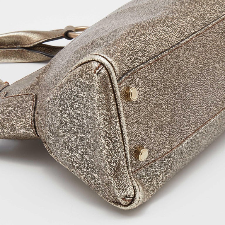 Cartier Metallic Gold Leather Marcello de Cartier Shoulder Bag For Sale ...