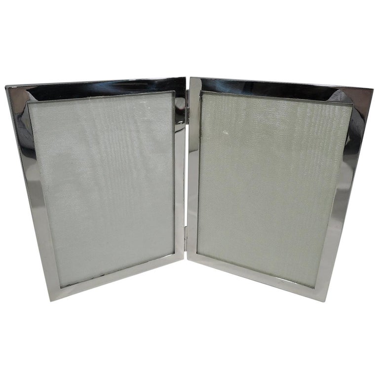 Cartier Mid-Century Modern Sterling Silver Double Diptych Picture Frame ...