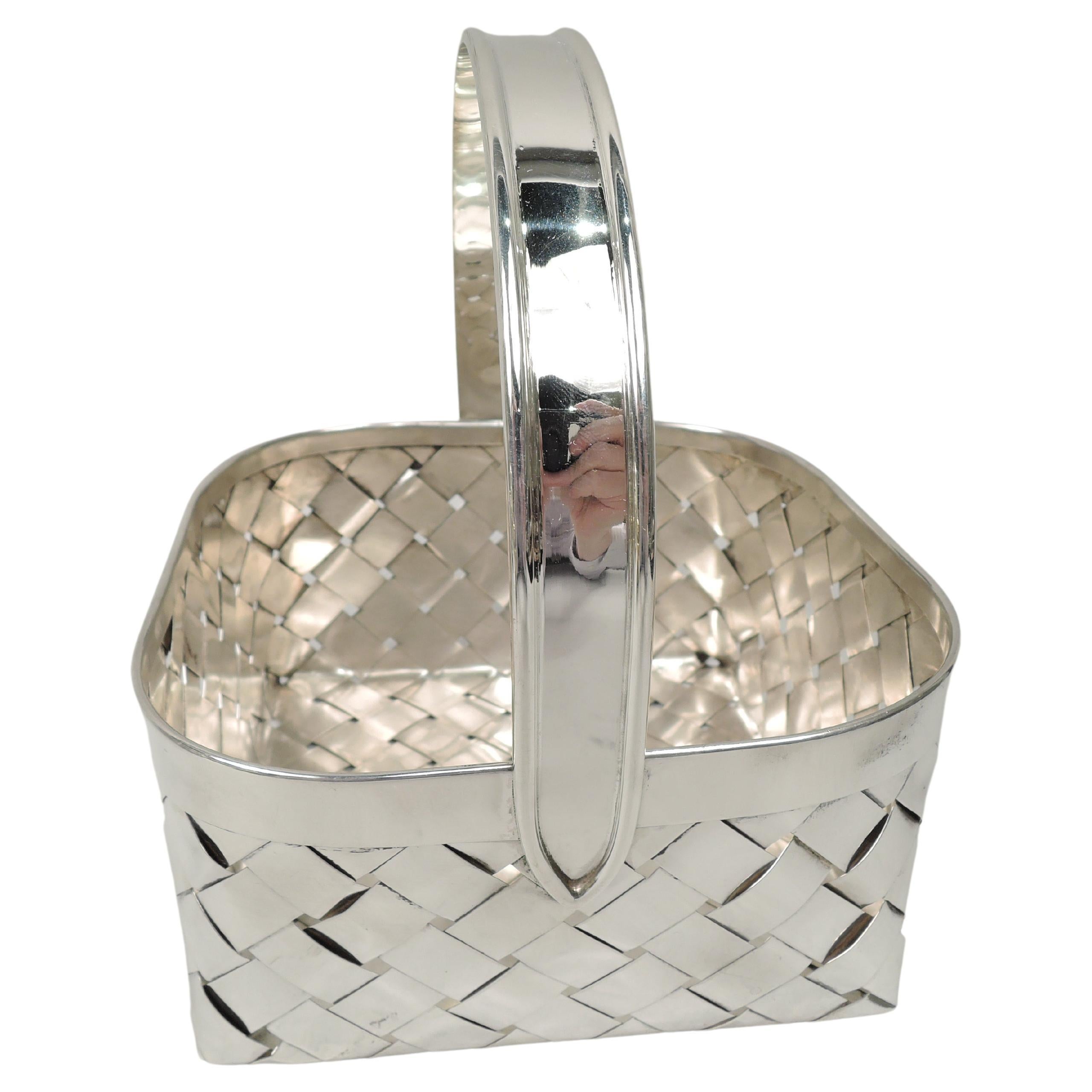 Cartier Midcentury Modern Country Chic Sterling Silver Rectangular ...