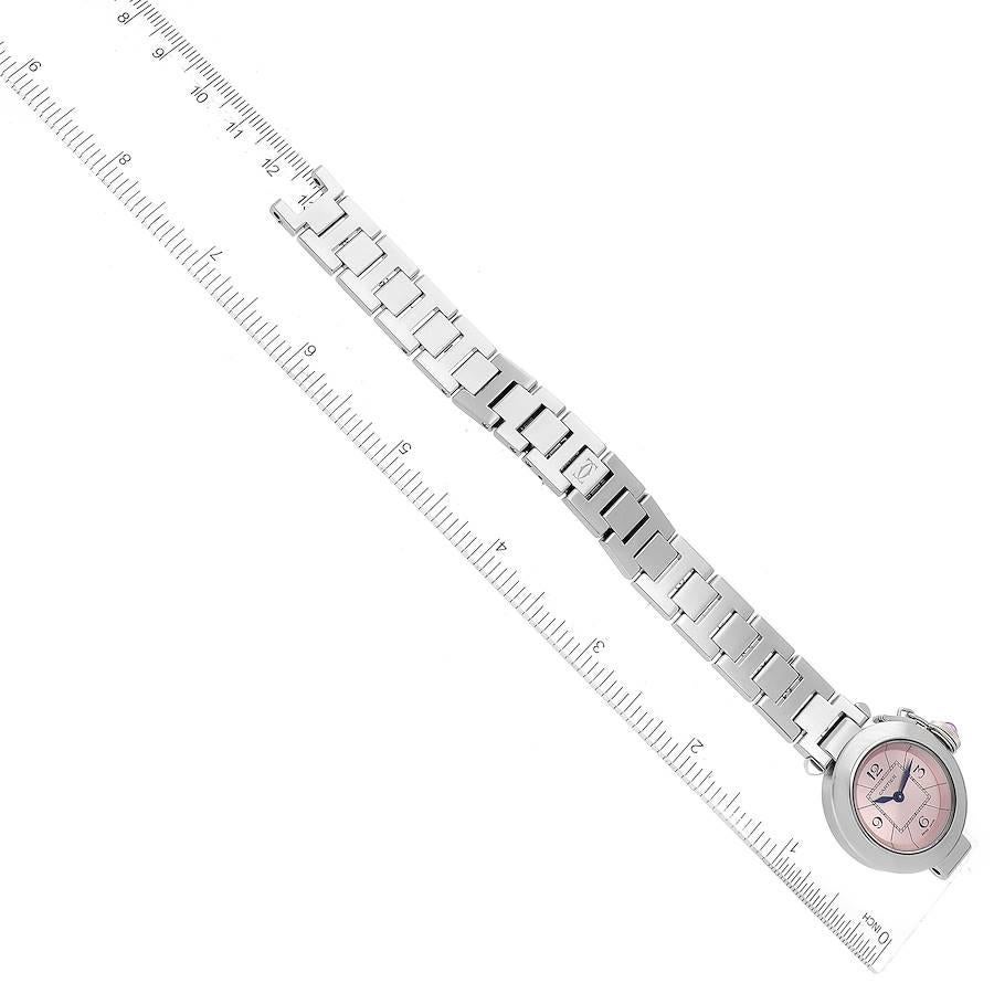 Cartier Miss Pasha Steel Pink Dial Ladies Watch W3140008 For Sale at ...