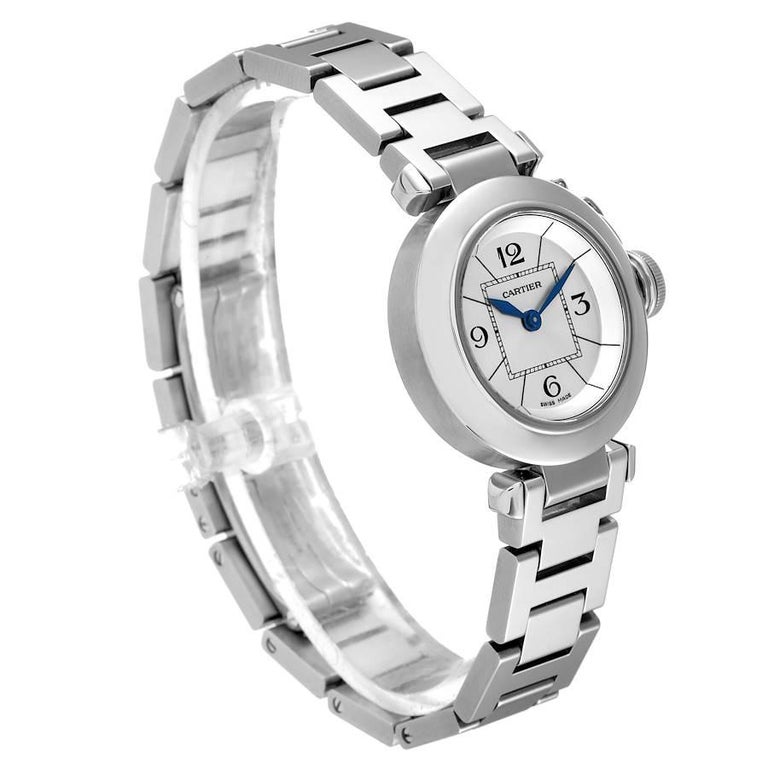 Cartier Miss Pasha Steel Silver Dial Quartz Ladies Watch W3140007 For ...