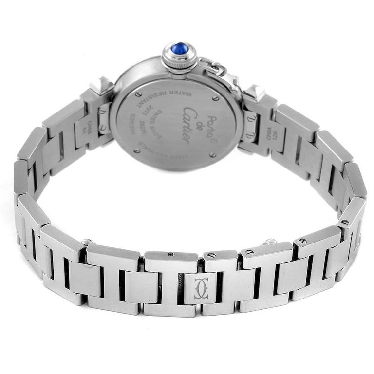 Cartier Miss Pasha Steel Silver Dial Quartz Ladies Watch W3140007 For ...
