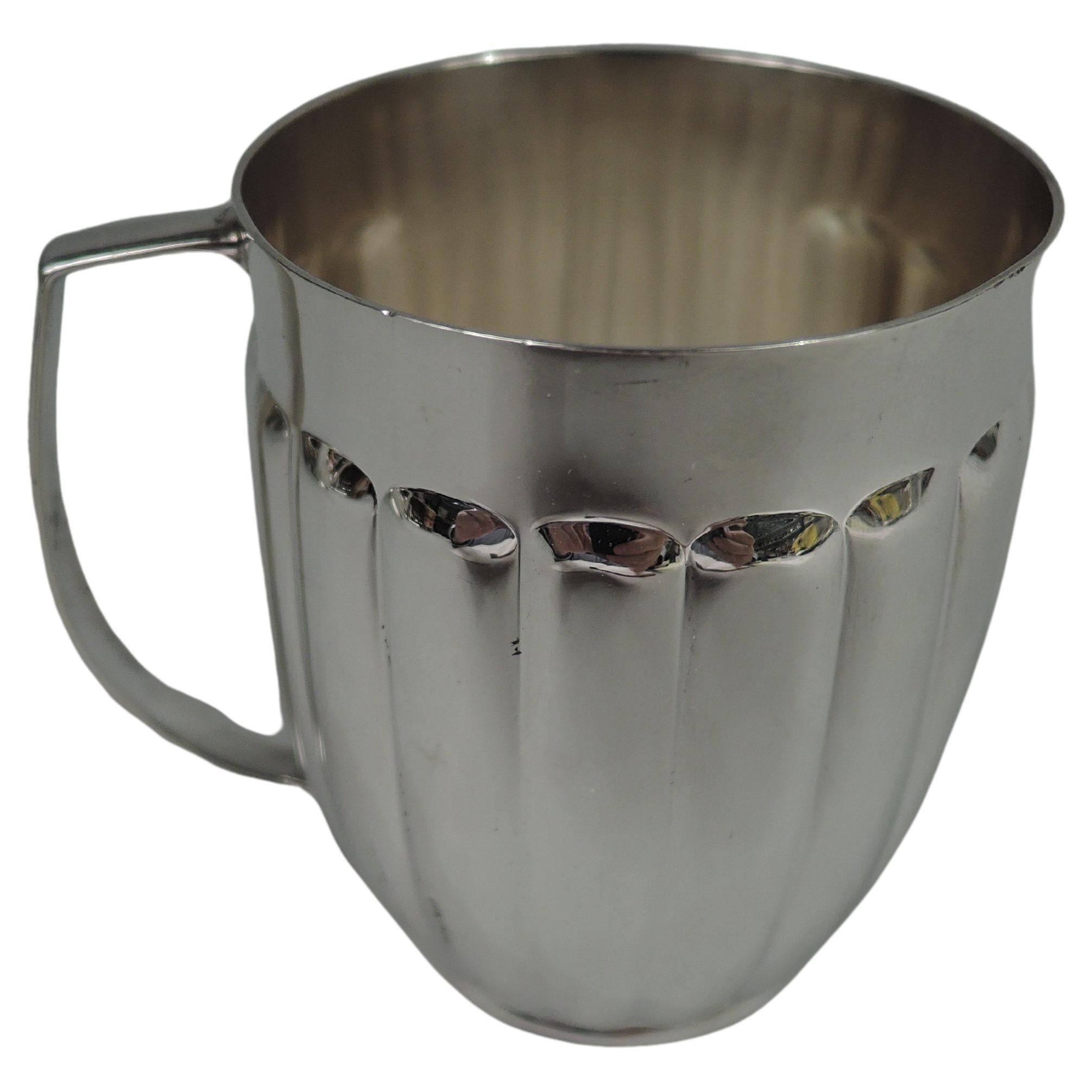 Cartier Modern Classical Sterling Silver Baby Cup For Sale at 1stDibs