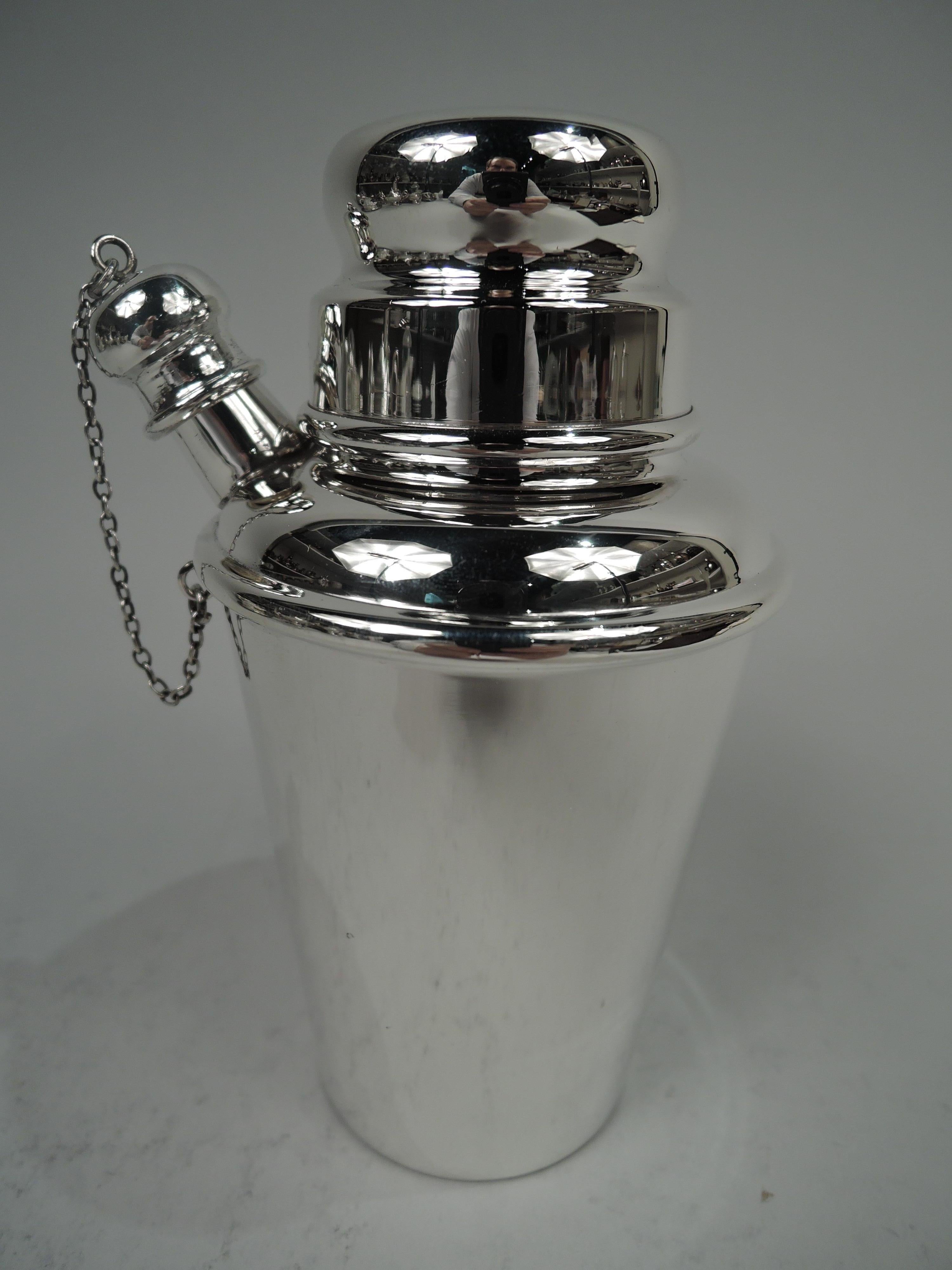 Cartier Modern Sterling Silver Mini Martini Solo Shaker For Sale at 1stDibs