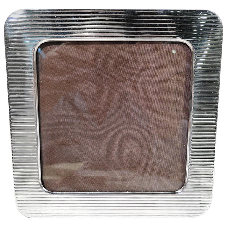 Cartier Modern Sterling Silver Square Picture Frame at 1stDibs