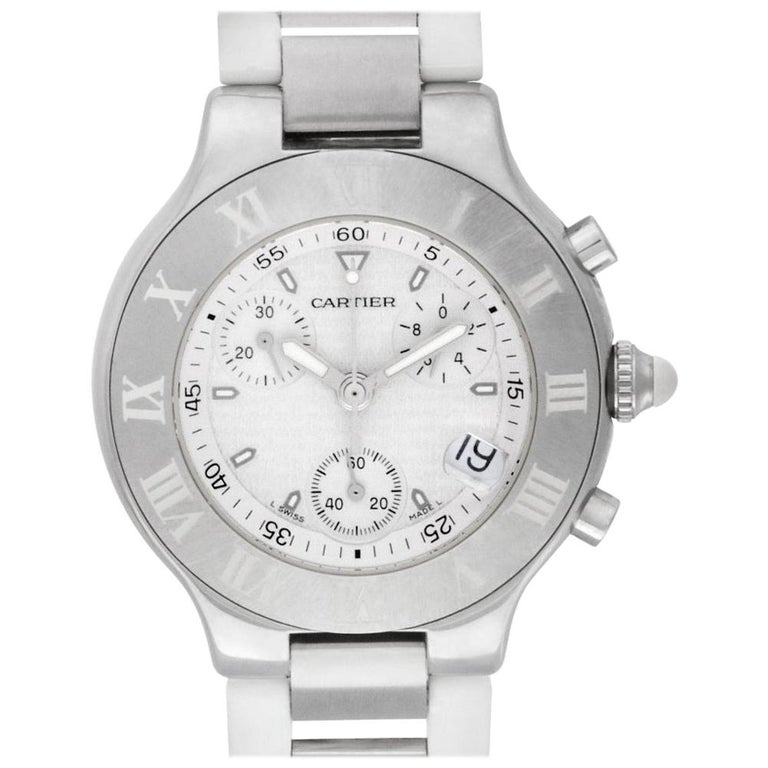 Cartier Must 21 2424, Beige Dial, Certified and Warranty For Sale at ...