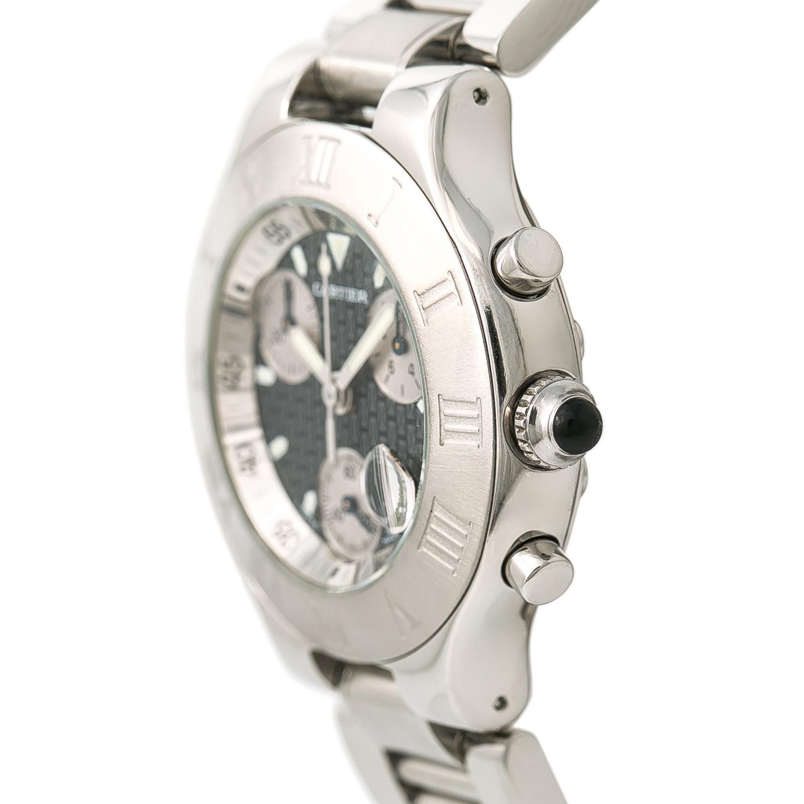 Cartier Must 212040, Brown Dial Certified Authentic For Sale at 1stDibs