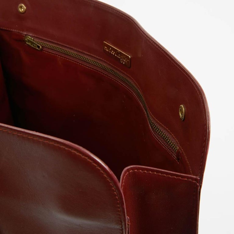 CARTIER Must Burgundy Tote Bag In Vintage Box Leather For Sale at ...