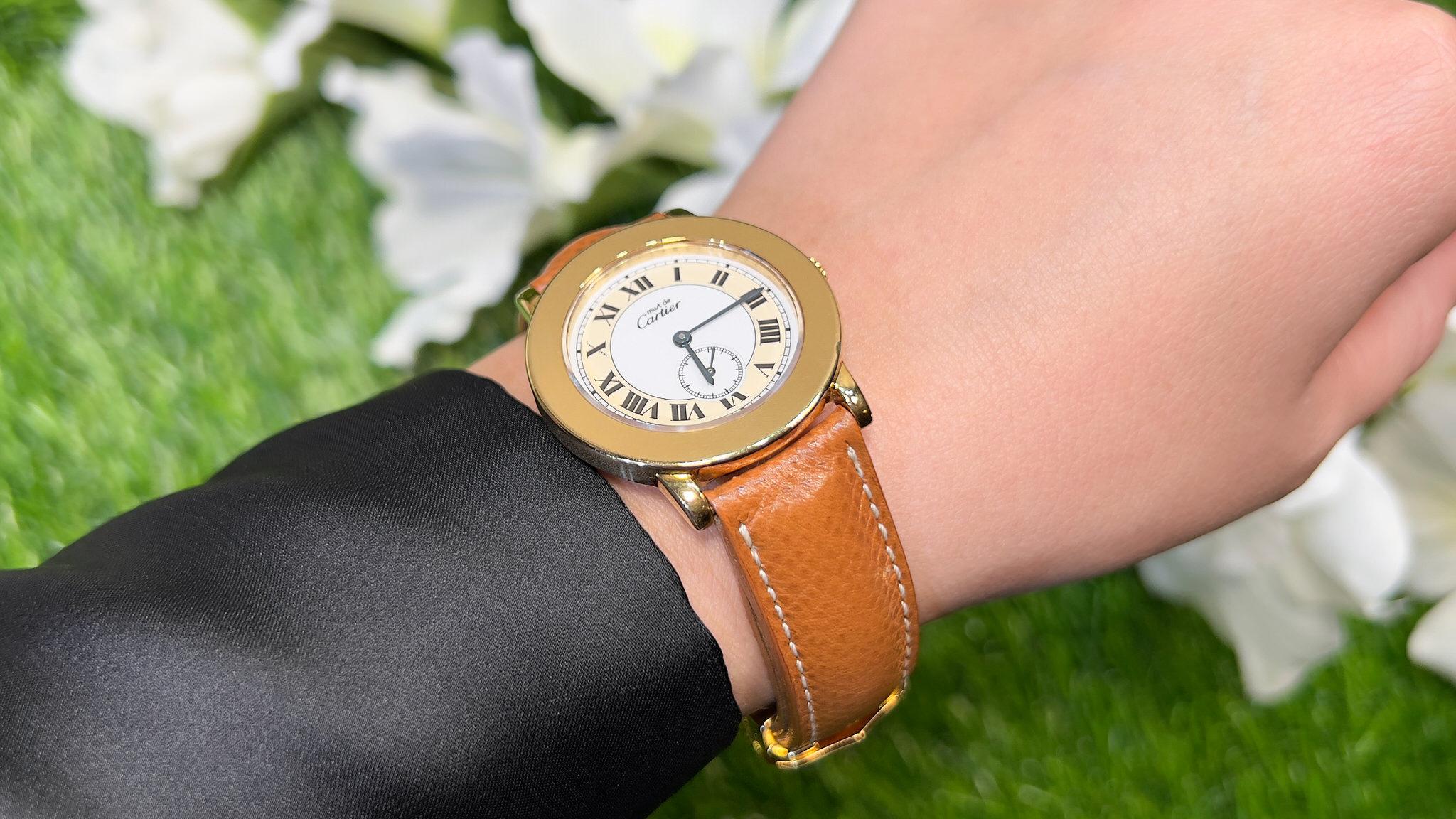 Cartier Must de Cartier Ronde Watch W1006922 Original Papers For Sale ...