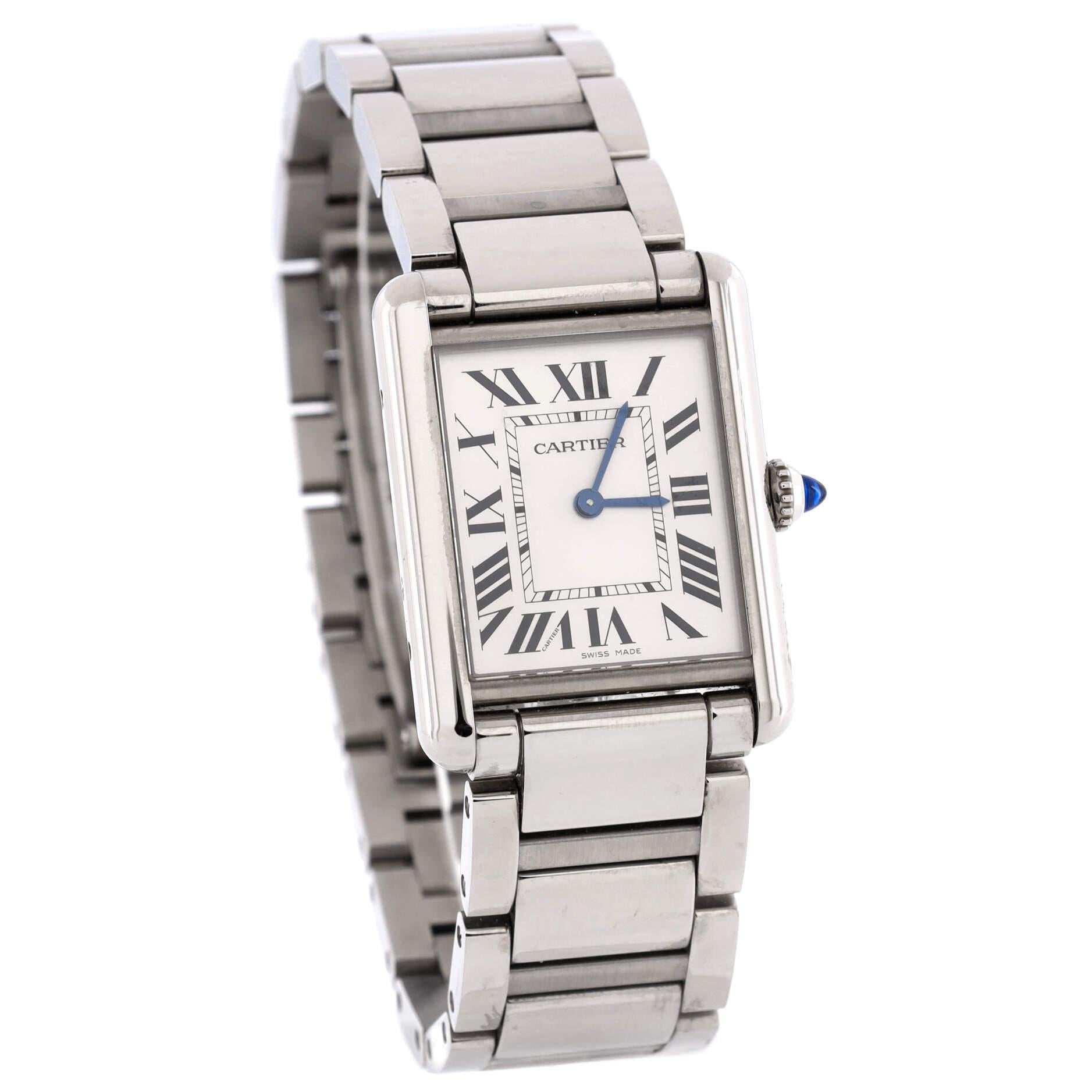 Cartier Must de Cartier Tank Quartz Watch Stainless Steel 25 For Sale ...