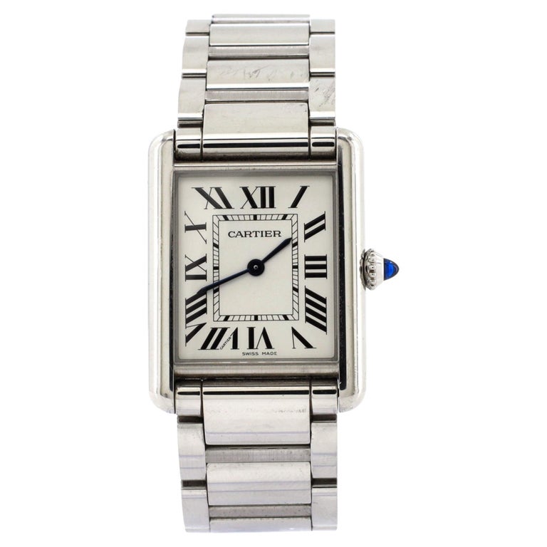 Cartier Must de Cartier Tank Quartz Watch Stainless Steel 25 For Sale ...