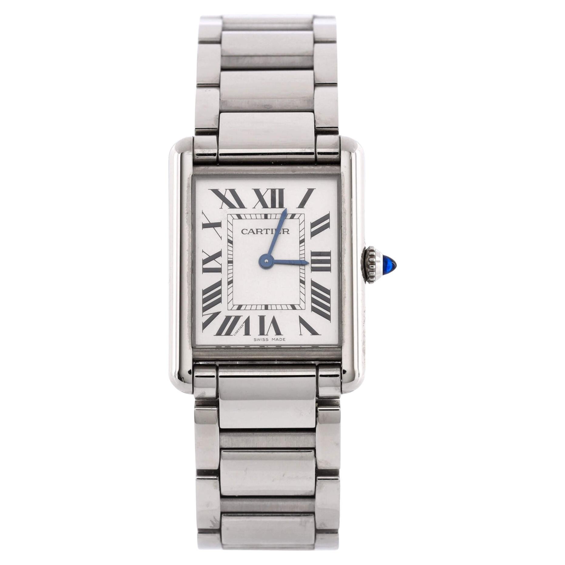 Cartier Yellow Gold Plated Sterling Silver Must De Cartier Tank ...