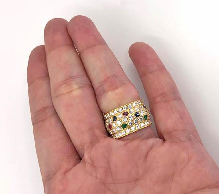 Cartier Nigeria Diamond Tutti Frutti Ring For Sale at 1stDibs | ruby ...