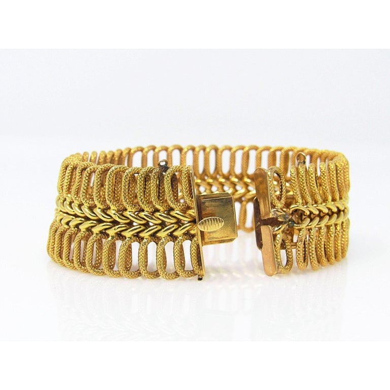 Cartier of Italy 18k Yellow Gold Bracelet Circa 1970 at 1stDibs