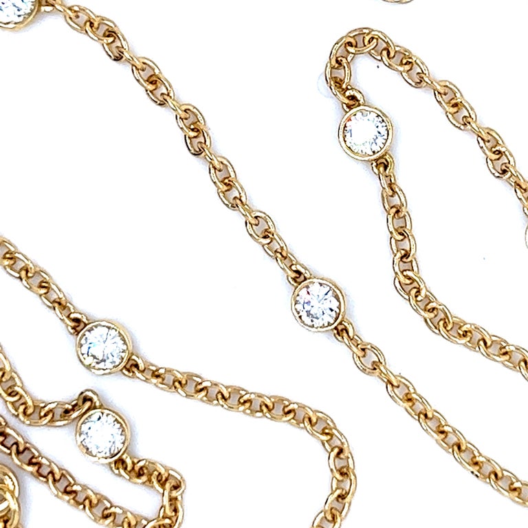 Cartier Original 1985 13 Diamonds by the Yard 18 Karat Yellow Gold ...