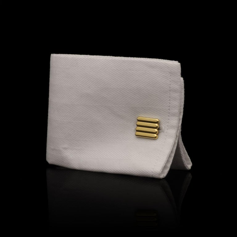 Cartier Pair of 18ct Yellow Gold Double Ended Cufflinks 1961 For Sale ...