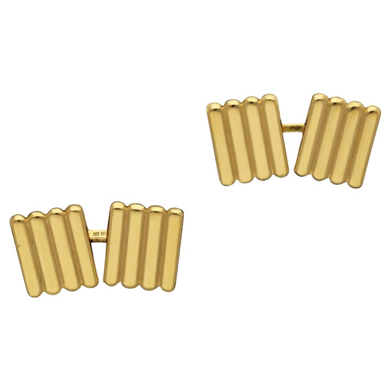 Cartier Pair of 18ct Yellow Gold Double Ended Cufflinks 1961 For Sale ...