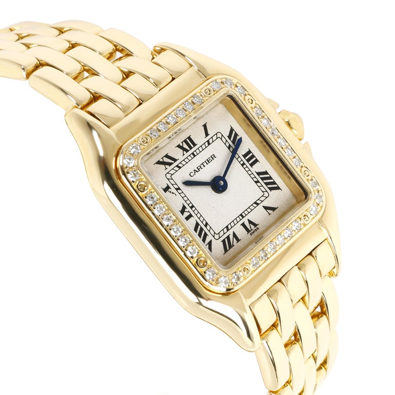 Cartier Panther 1280 Women's Watch in 18 Karat Yellow Gold at 1stDibs