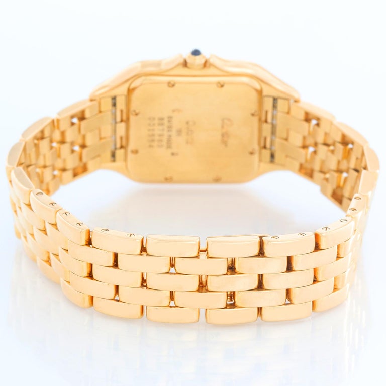 Cartier Panther 18k Yellow Gold Men's Quartz Watch with Date W25014B9 ...