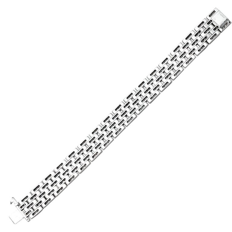 Cartier Panther Bracelet, White Gold and Diamonds at 1stDibs