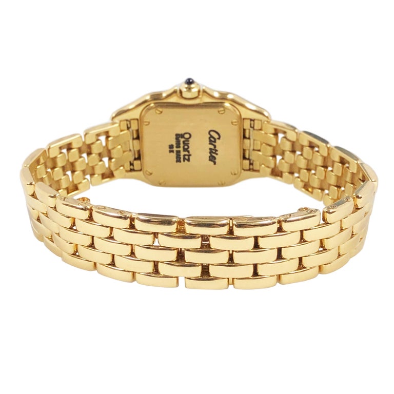 Cartier Panther Ladies 18 Karat Quartz Wrist Watch at 1stDibs