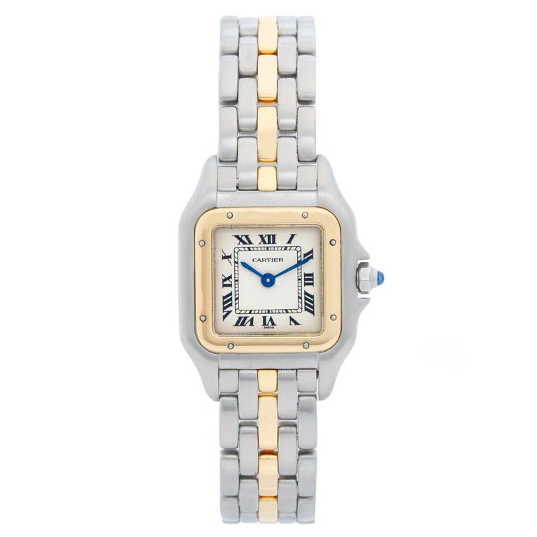 Cartier Panther Ladies 2-Tone Steel and Gold Panthere Watch at 1stDibs ...