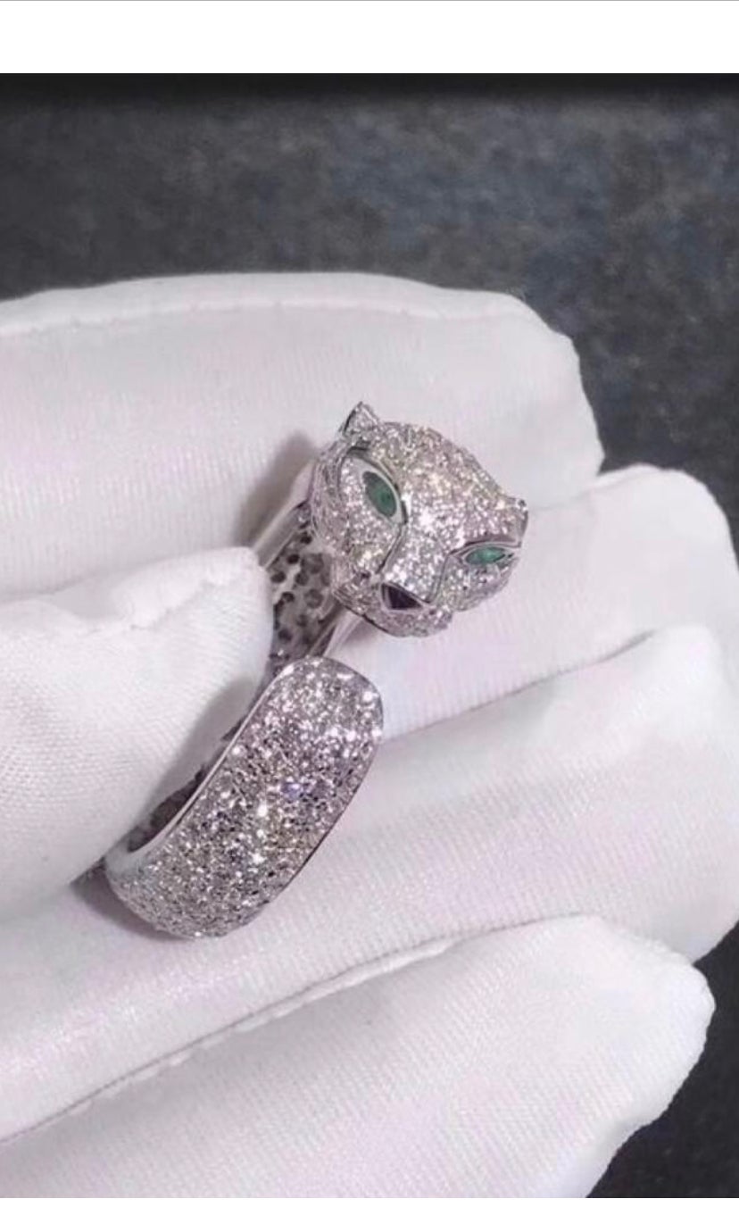 Panther De Cartier Ring For Sale at 1stDibs