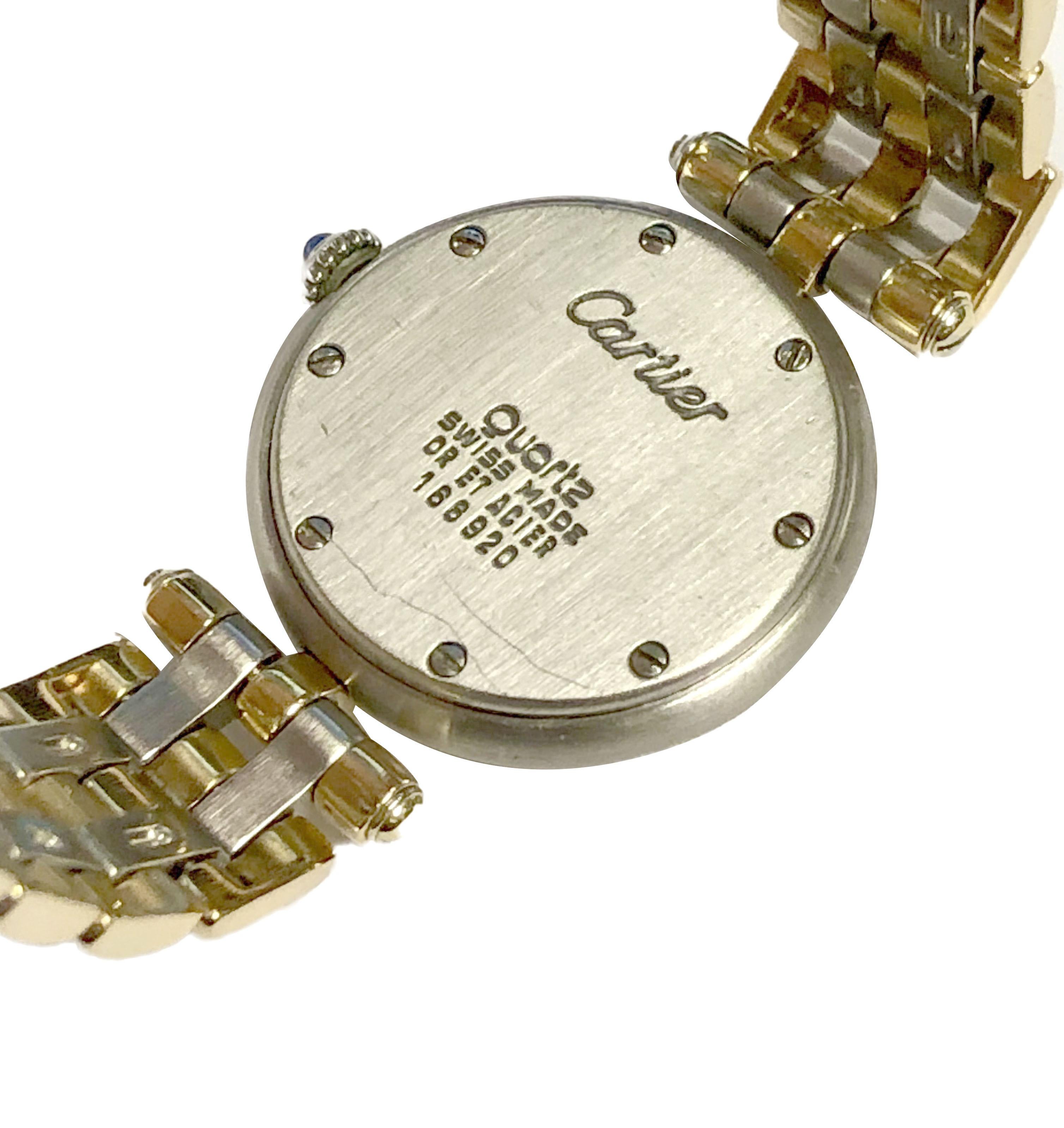 Cartier Panther Ronde Steel and Gold Ladies Quartz Wrist Watch at 1stDibs