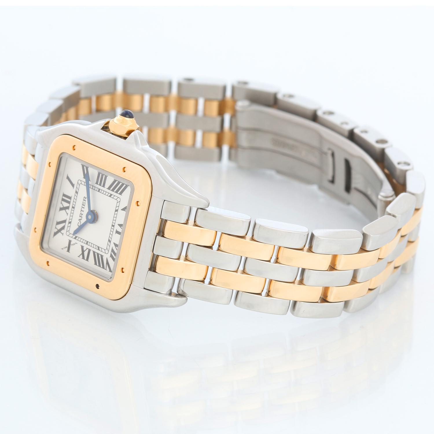 Cartier Panther-Uhr aus 2-farbigem Stahl und Gold 4023 bei 1stDibs