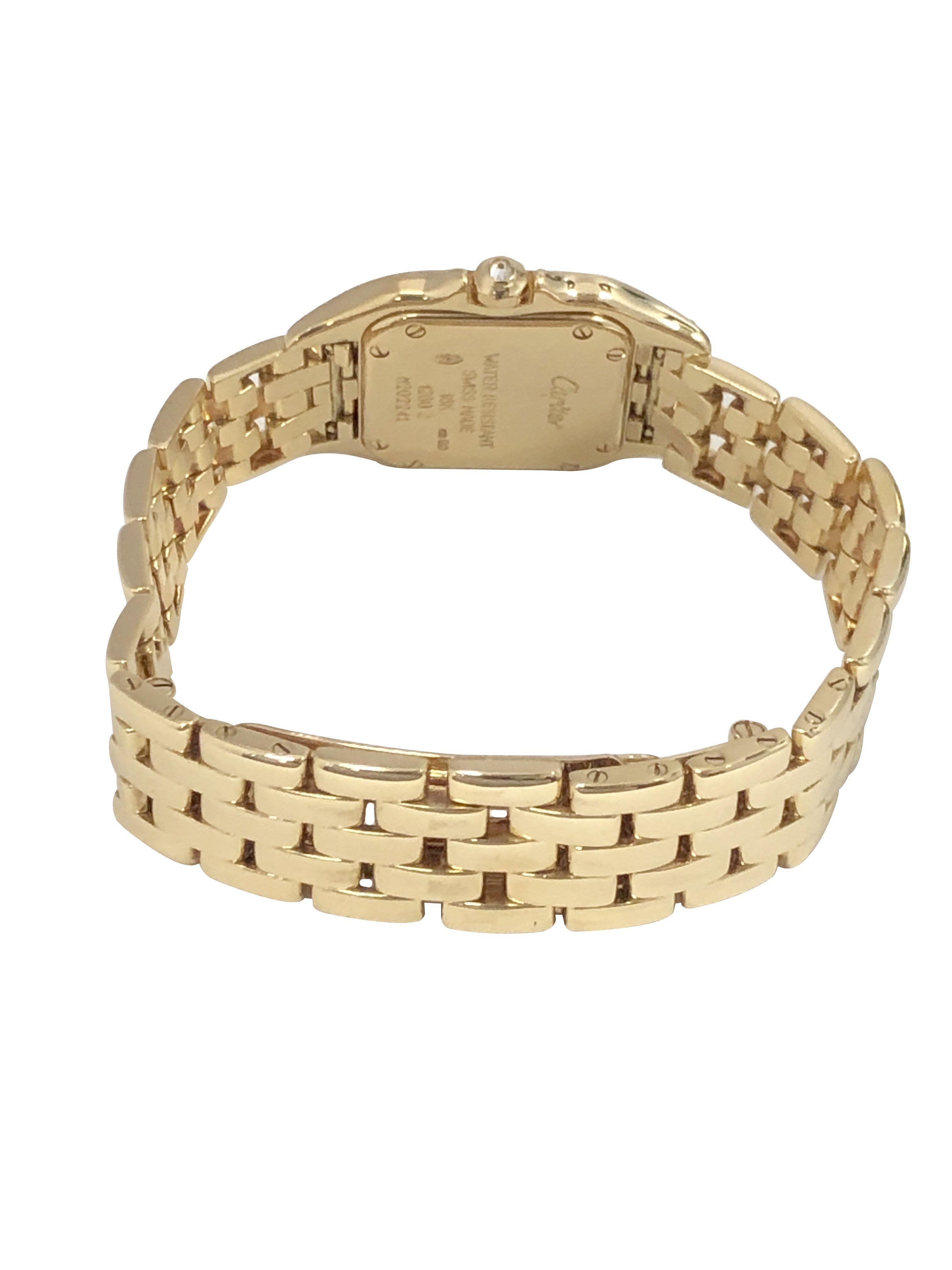 Cartier Panther Yellow Gold and Diamonds Ladies Quartz Wrist Watch For ...