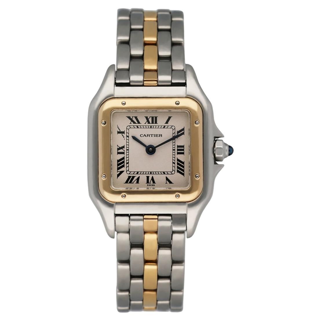 Cartier Panthere Vendome Three-Row Steel Yellow Gold Ladies Watch ...