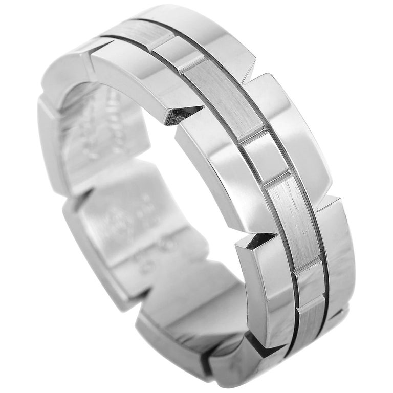 Cartier, bague jonc Panthère en or blanc 18 carats - En vente sur 1stDibs