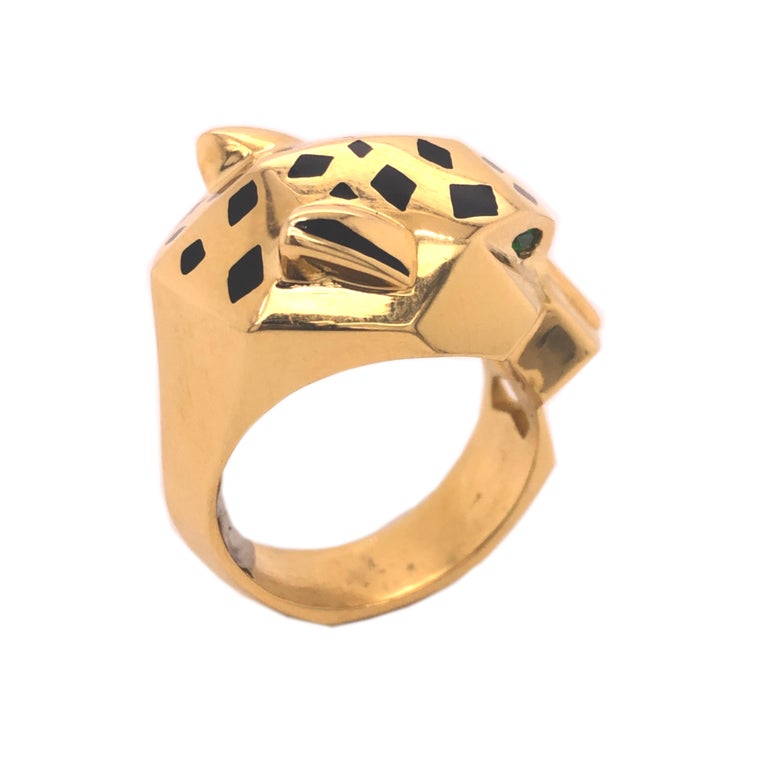 Cartier Panthère Collection Centenaire 2014 Yellow Gold Ring For Sale ...