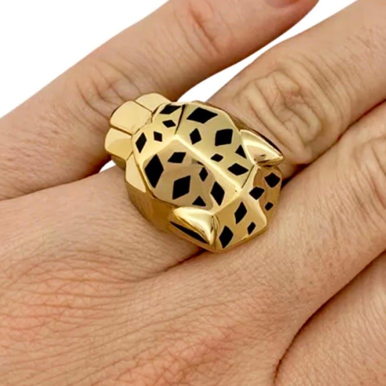 Cartier Panthère Collection Centenaire 2014 Yellow Gold Ring at 1stDibs