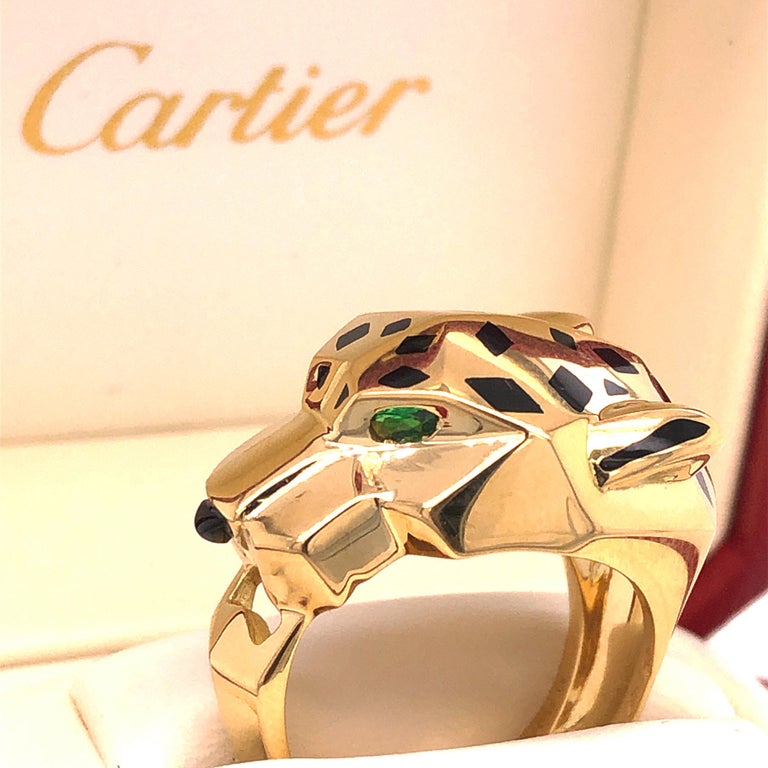 Cartier Panthère Collection Centenaire 2014 Yellow Gold Ring For Sale ...