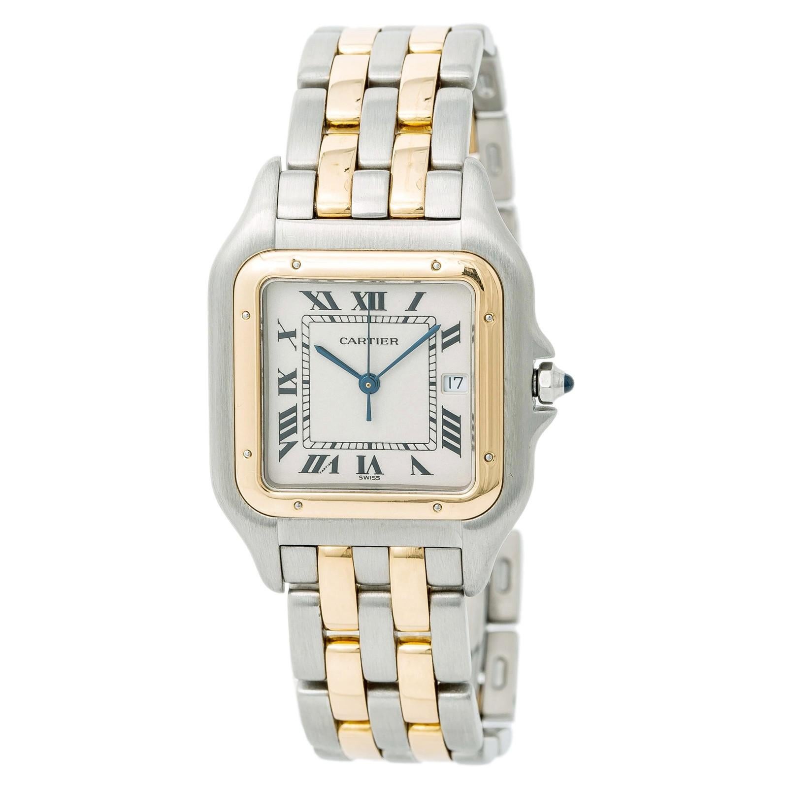 Cartier Panthere De Cartier 187957 w/ 7 mm Band, Yellow-Gold Bezel and ...