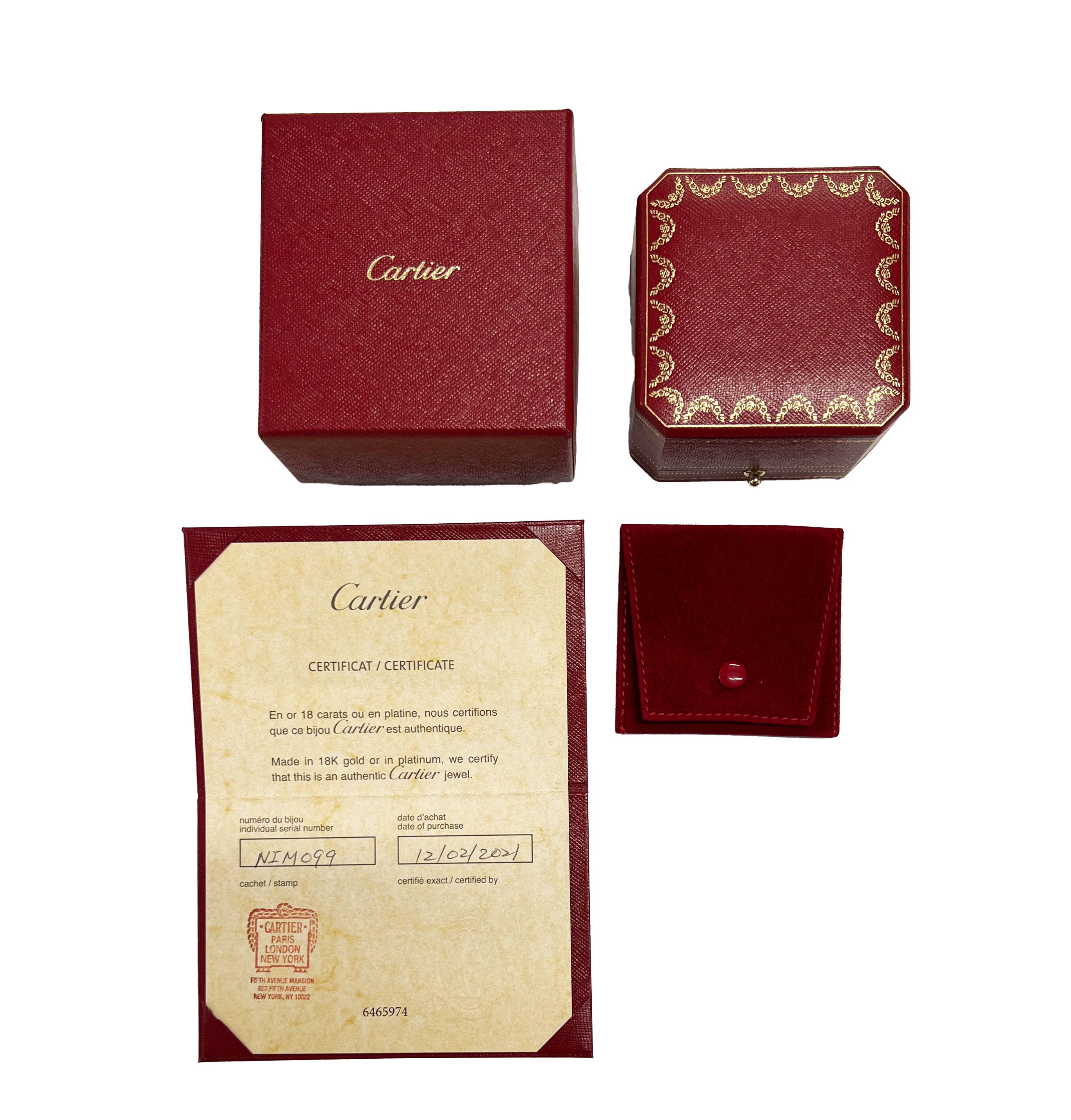 Cartier Panthere De Cartier Diamond Ring in 18k White Gold 0.68 CTW For ...