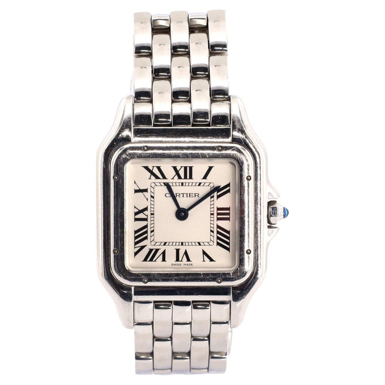 Cartier Panthere De Cartier Quartz Watch Stainless Steel at 1stDibs