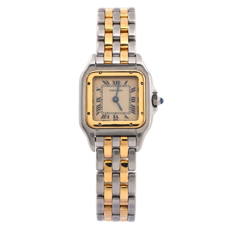 Cartier Panthere De Cartier Quartz Watch Stainless Steel and Yellow ...