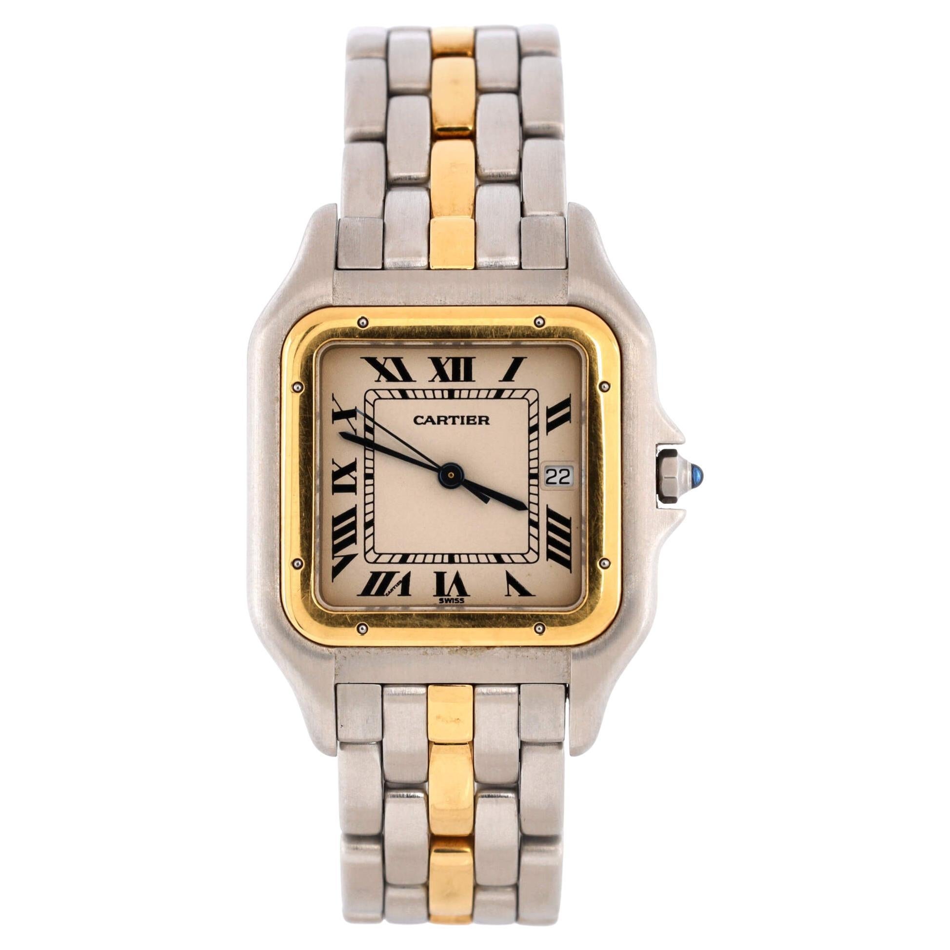 Cartier Panthere De Cartier Quartz Watch Stainless Steel and Yellow ...