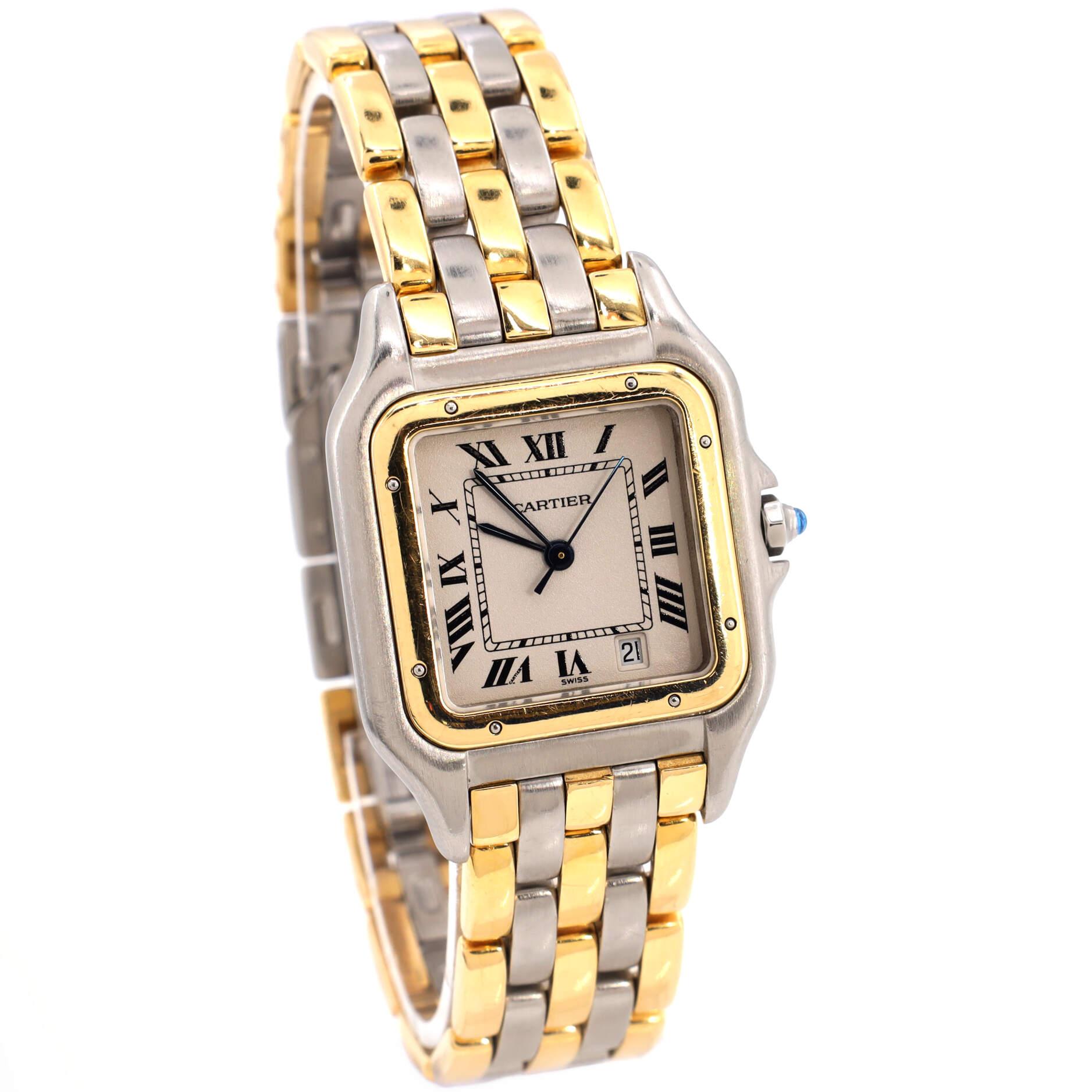 Cartier Panthere De Cartier Quartz Watch Stainless Steel and Yellow ...