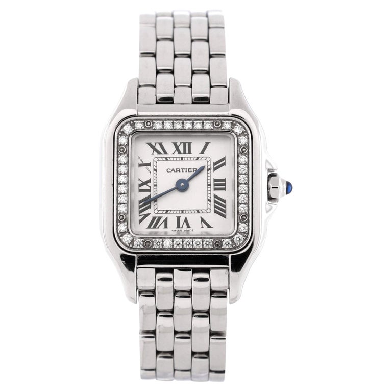 Cartier Panthere de Cartier Quartz Watch Stainless Steel with Diamond ...