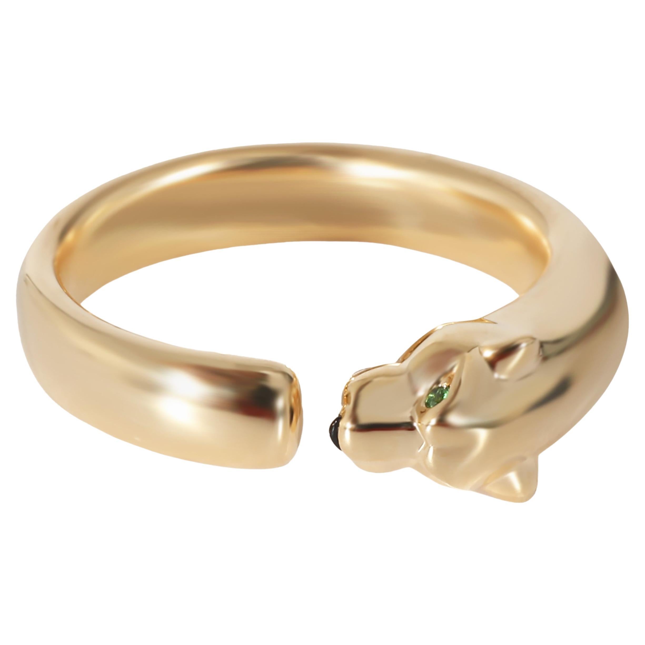 Cartier Panthere 18 Karat Yellow Gold Skeleton Ring For Sale at 1stDibs ...