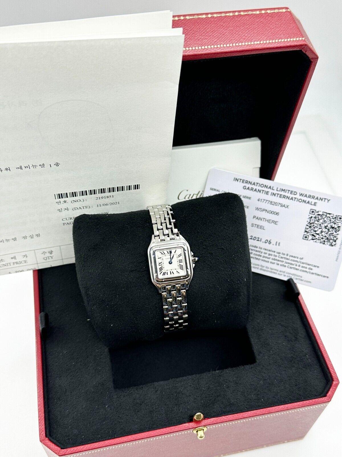 Cartier Panthere de Cartier WSPN0006 Ref 4177 Stainless Steel Box Paper ...