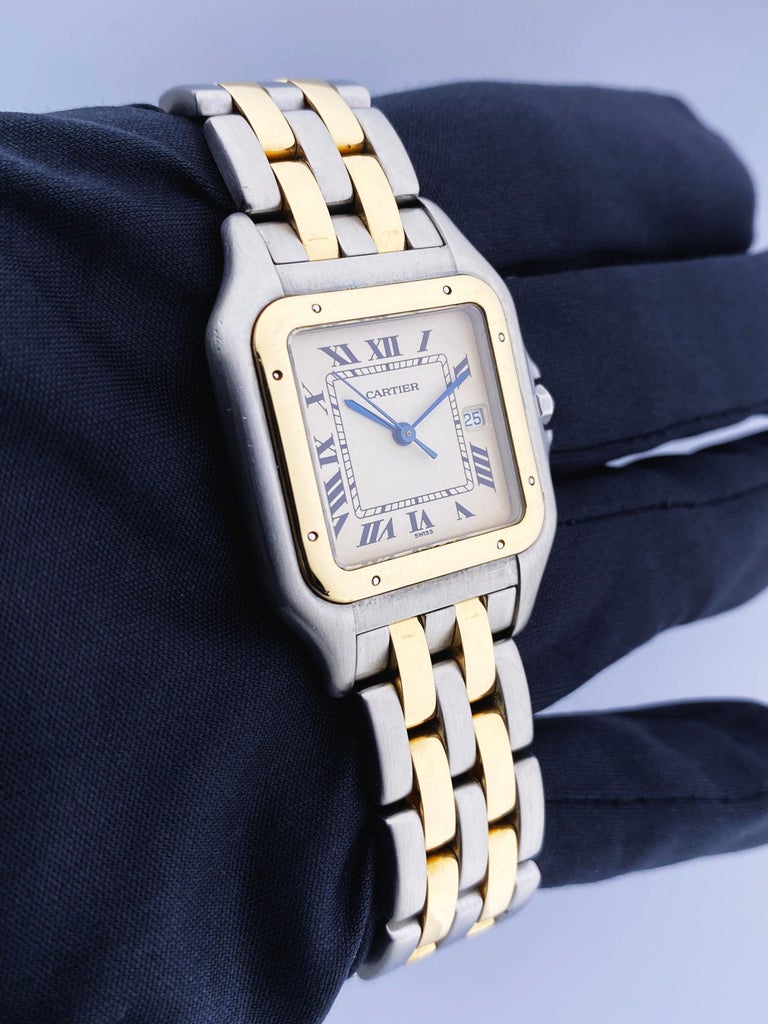 Cartier Panthere Large 187957 Two Tone Mens Watch at 1stDibs