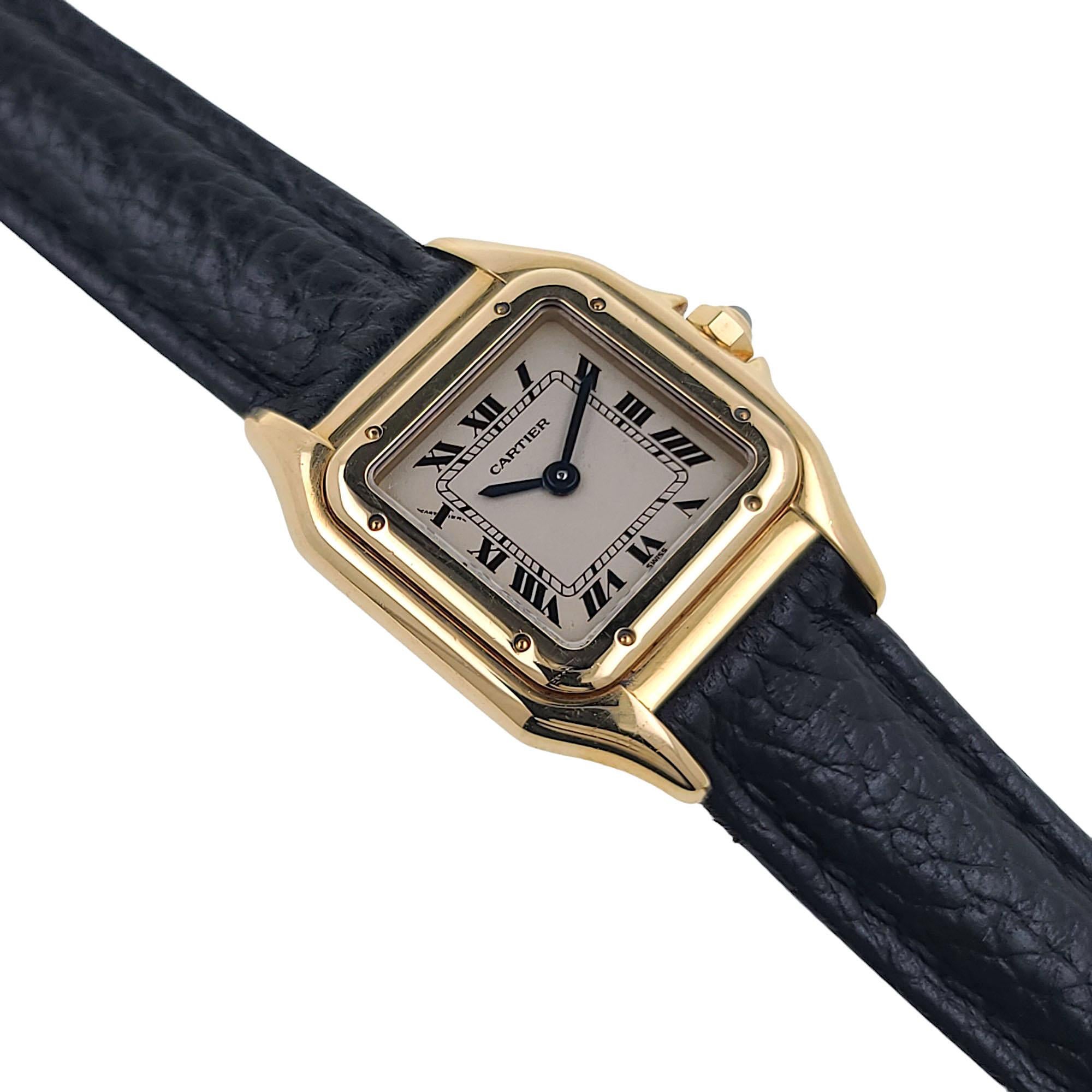 Cartier Panthere Small model PM SM 18k Gold 8669 + Gold Folding Clasp ...