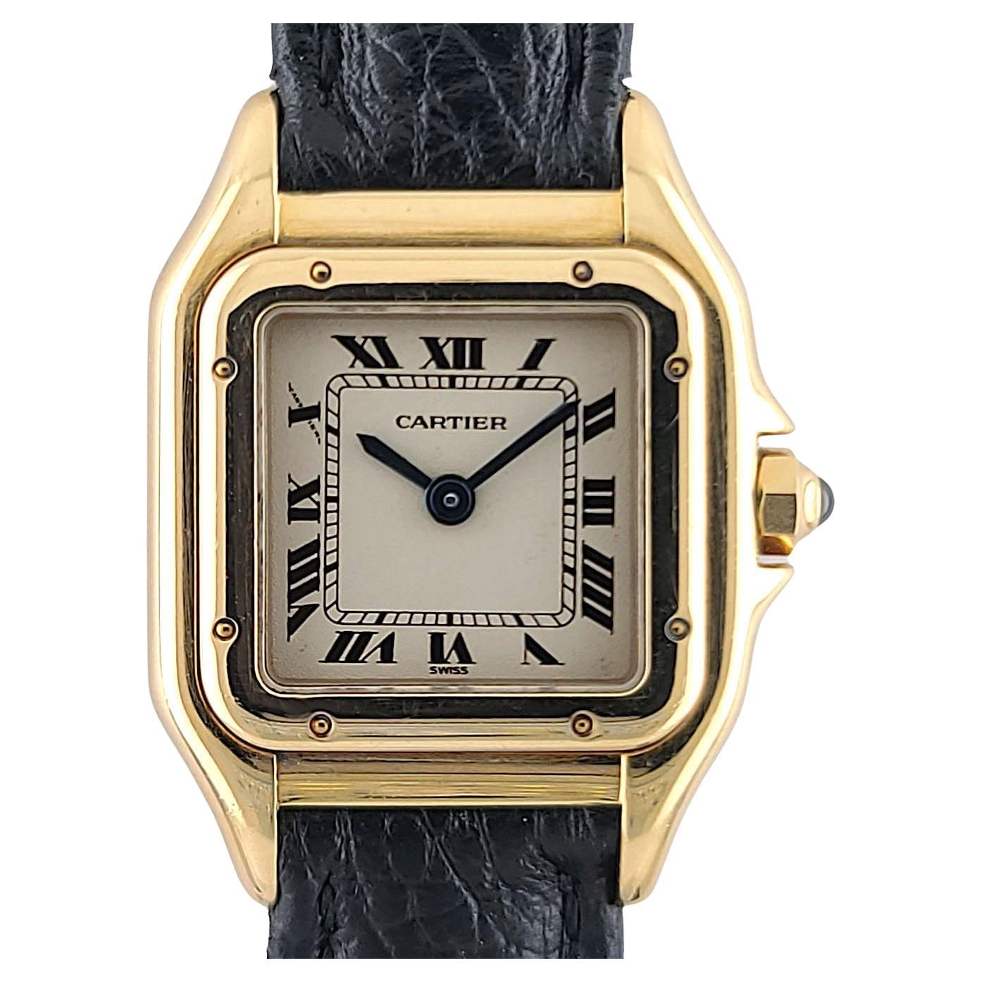 Cartier Panthere Small model PM SM 18k Gold 8669 + Gold Folding Clasp ...