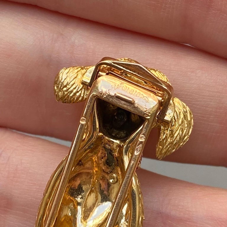 Cartier Paris Dog Brooch at 1stDibs