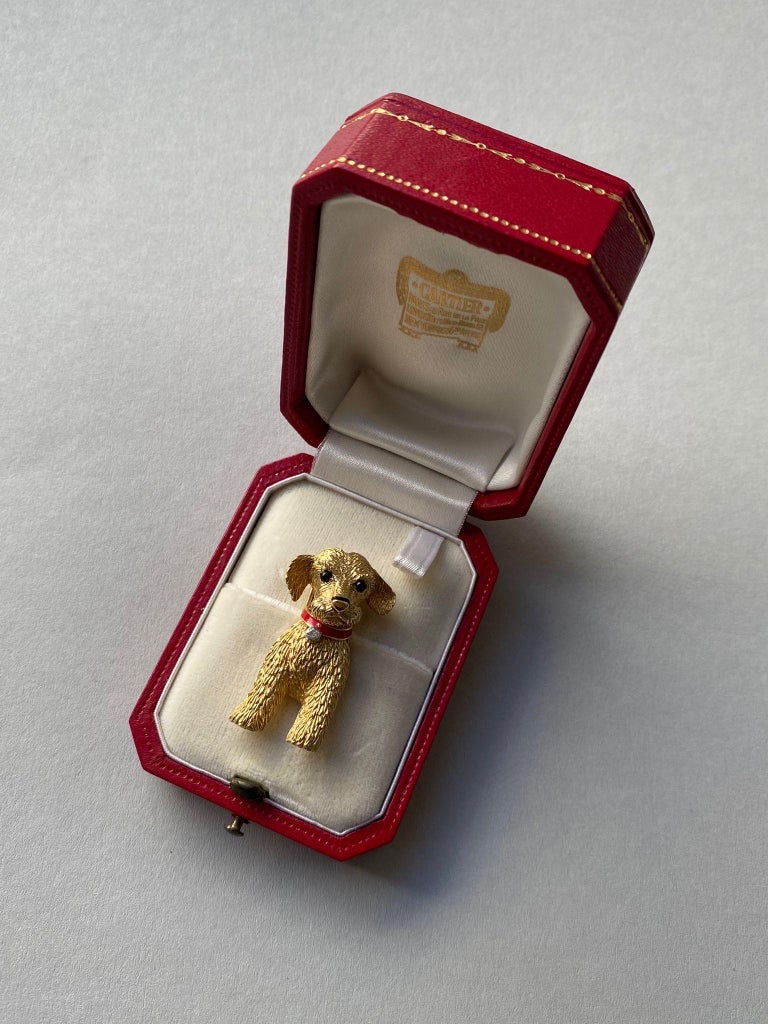 Cartier Paris Dog Brooch at 1stDibs