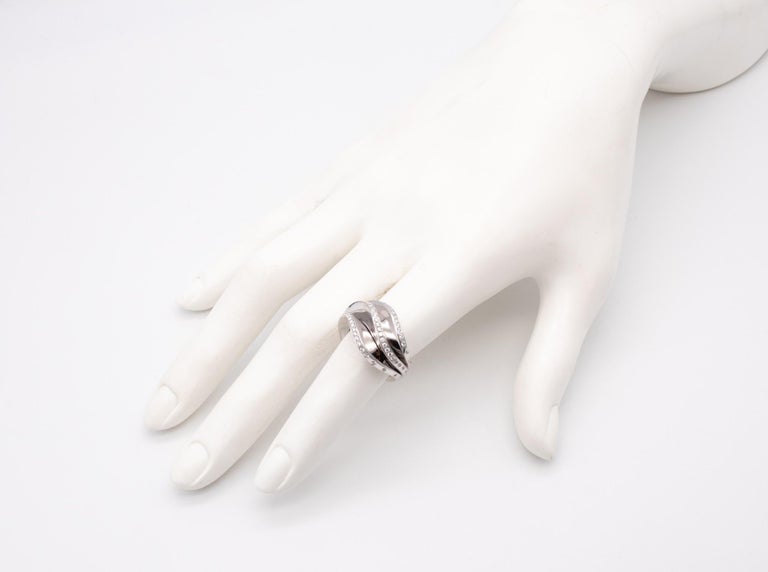 Cartier Paris Rare Nouberg Berg Ring 18Kt White Gold with 1.12 Cts VS ...